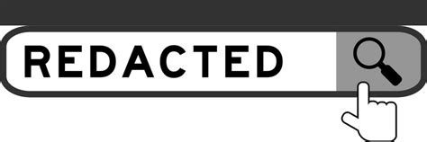 Red Color Inserted Label With Word Redacted Vector Image