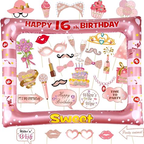 Inflatable Selfie Framephoto Booth Frame Happy Birthday