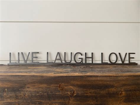Live Laugh Love Metal Sign Wall Art Modern Art Etsy