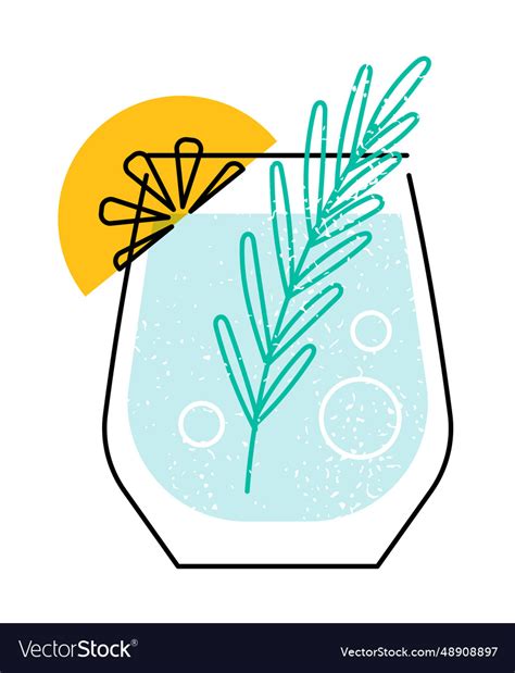 Cocktail Glass Drink Royalty Free Vector Image