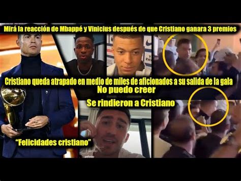 Mira lo que le pasó a Cristiano al salir de la gala de premios