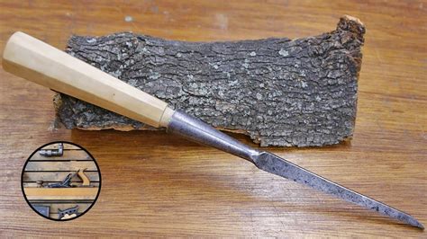 Making An Octagonal Chisel Handle From Pear Wood With Hand Tools