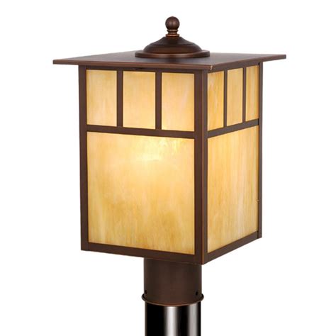 Mission Burnished Bronze Post Light By Vaxcel Lighting Op37295bbz