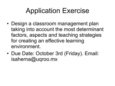 Classrom Management Principles A Ppt