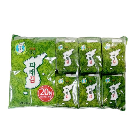 성경김 재래식 파래김 도시락김 20단 4g x 100봉 20봉X5개 조미김 홈플러스 택배배송