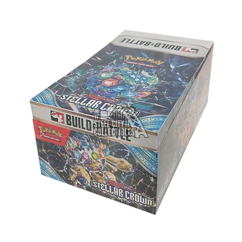 Pokemon Scarlet And Violet Stellar Crown Build And Battle 10 Kit Display