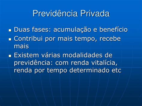 PPT PREVIDÊNCIA PRIVADA PowerPoint Presentation free download ID