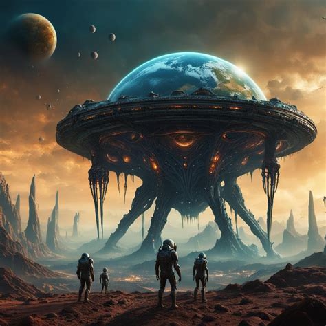 Aliens Stealing The Earth Ai Generated Artwork Nightcafe Creator