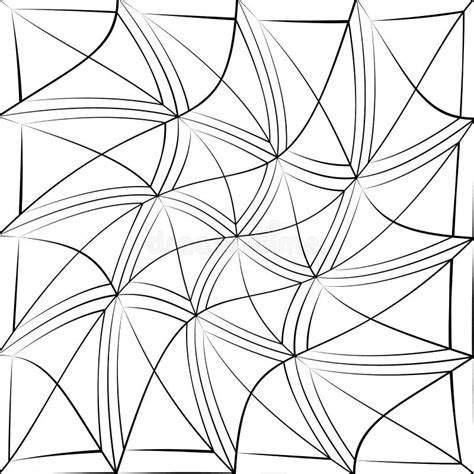Grid Pattern With Deformation Effect Abstract Monochrome Background