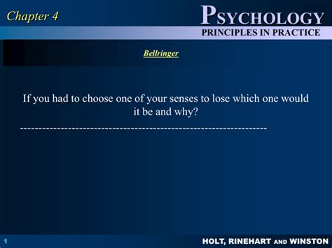 Sensation And Perception Psychology Basics