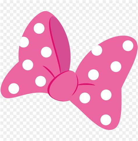 Minnie Mouse Bow Clipart Pink Polka Dot Bow Png Image