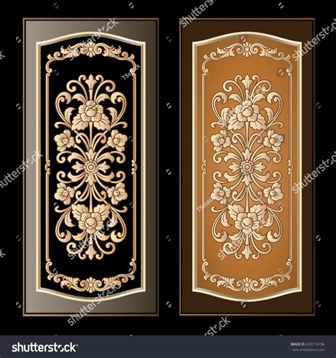 Vector Vintage Border Frame Logo Engraving 库存矢量图（免版税）435714196