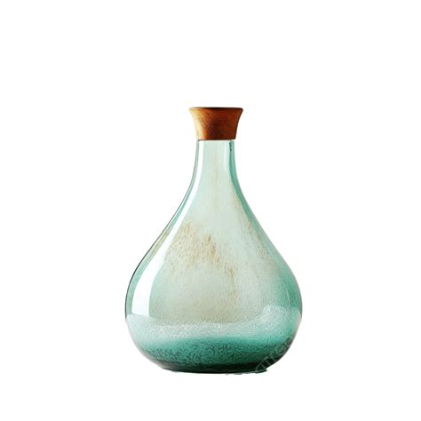 Boho Colored Aesthetic Glass Vase With Classic Shape With Cork Vase