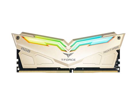 MEMORIA RAM TEAMGROUP DDR4 16GB 8GBX2 FRECUENCIA 3200 MHZ T FORCE NIGHT HAWK LEGEND WHITE