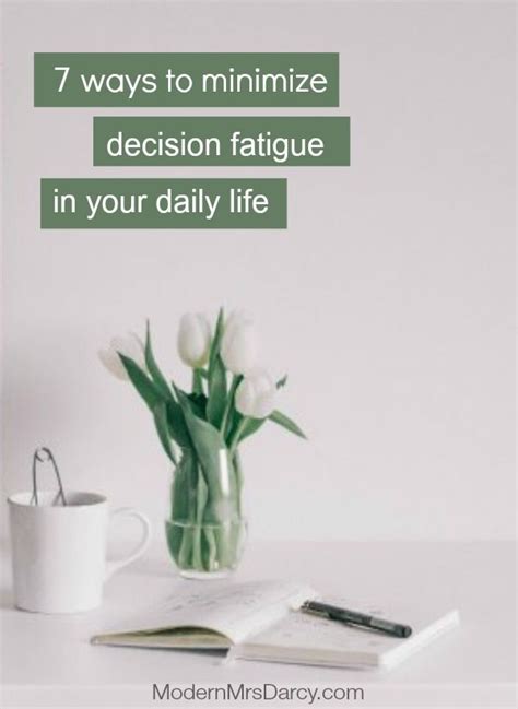 7 Ways I M Minimizing Decision Fatigue In My Daily Life Decision