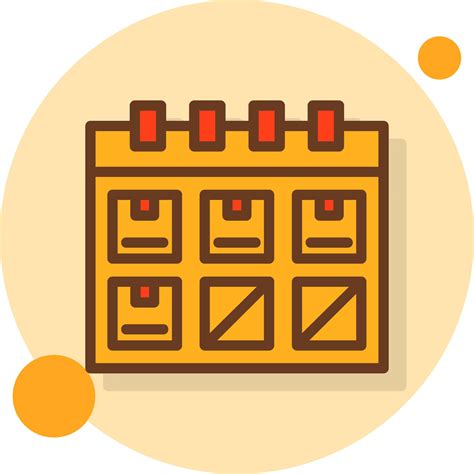 Production Schedule Filled Shadow Cirlce Icon 40947735 Vector Art At