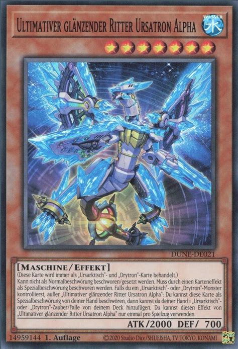 Recollectibles Sammelkarte Yugioh Karte Ultimativer Glänzender Ritter