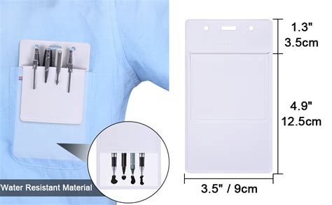 Wisdompro Heavy Duty Pocket Protector For Shirts Lab Coats 5 Pack