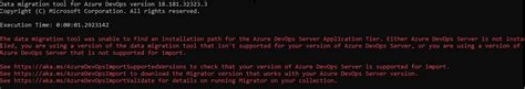 Supported Devops Server Version For Data Migration Tool Microsoft Qanda