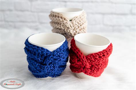Ravelry Twisted Cup Cozy Pattern By Nicole Riley