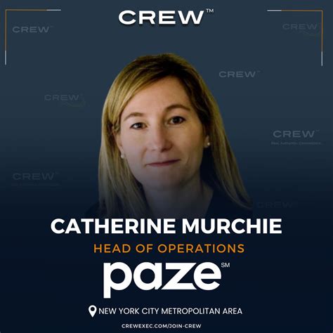 Crew On Linkedin Join Us In Celebrating Catherine Murchie On Her Latest Accomplishment Of… 25