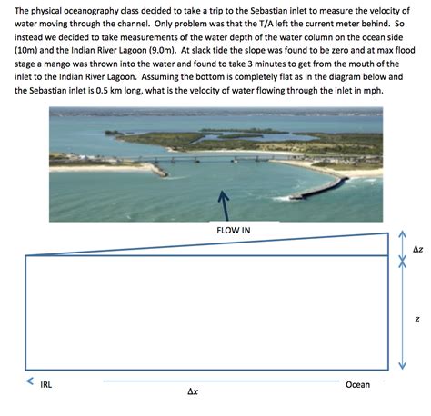 Solved The Physical Oceanography Class Decided To Take A