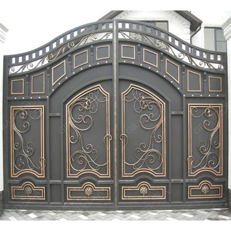 Driveway Sliding Gates Corten Steel Driveway Gate Metal Iron Gate Laser