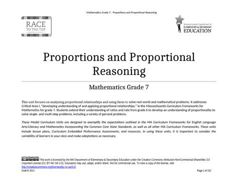 Mathg 7 Proportional Reasoning Proportions And Proportional Reasoning