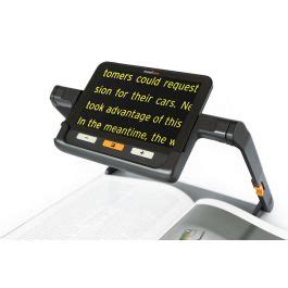 Humanware explorē kit Handheld video magnifier and stand Low vision and blindness
