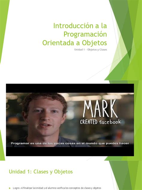 Sesión Presencial 1 Introducción A La Programación Orientada A Objetos Pdf Objeto