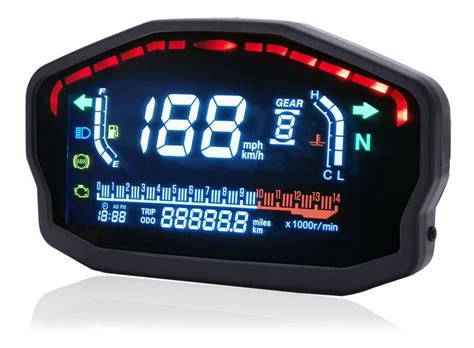 Medidor Universal Moto Medidor Lcd Retroiluminación Digital Mercado Libre