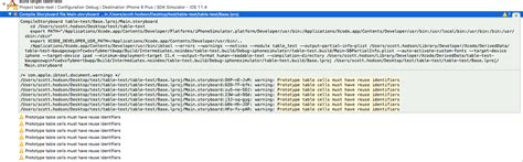 Swift Xcode How To Find Which Cell Has No Reuse Identifier Stack
