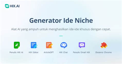 Generator Ide Niche Temukan Niche Ide Produk Yang Menguntungkan Dengan AI