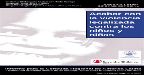 Acabar Con La Violencia Legalizada Contra Los Niños Y Acabar Con La