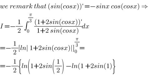 Calculate Pi Sinx Cos Cosx Sin Cosx Dx Tinku Tara