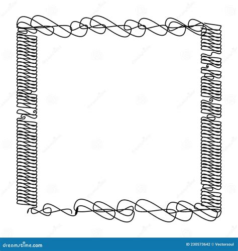 Square Rectangle Scribbling Sketchy Sketch Doodle Lines Element