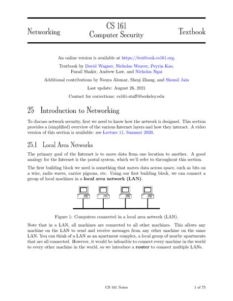 Network Networking Cs Computer Security Textbook An Online