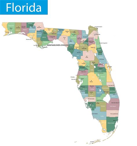 Mapa Florida Usa