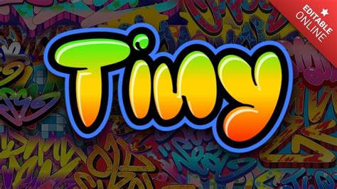 Tiny Graffiti Text Effect Generator