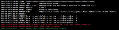 Azure Devops Self Hosted Agent Is Not Able To Download Artifact From