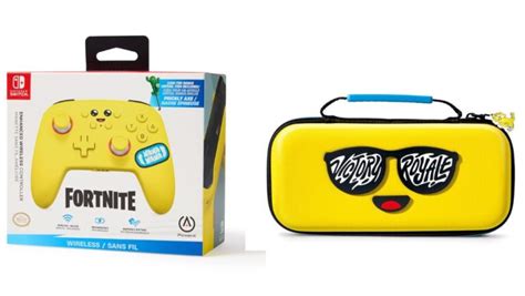 Kabelloser Controller And Schutzhülle Im Fortnite Peely Design Für Die Nintendo Switch