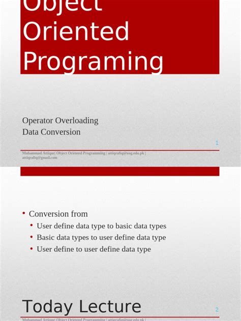 8 Operator Overloading Casting Pdf Computer Science
