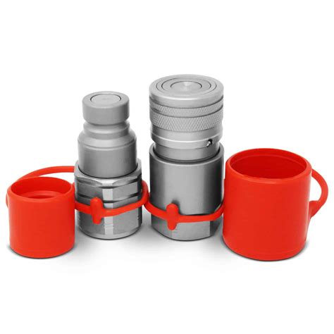 Flat Face Hydraulic Quick Connect Coupler Set M22 Female Thread