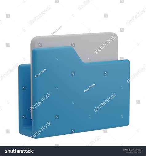 3d File Manager Icon Illustration Render Stock Illustration 2197364779
