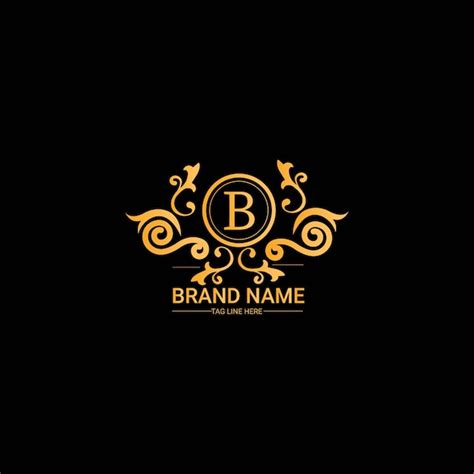 Letra B Vetor De Design De Conceito De Logotipo De Marca De Luxo