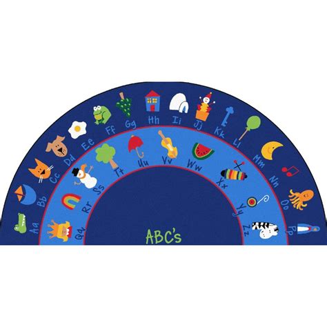 Fun With Phonics Semi Circle Rug