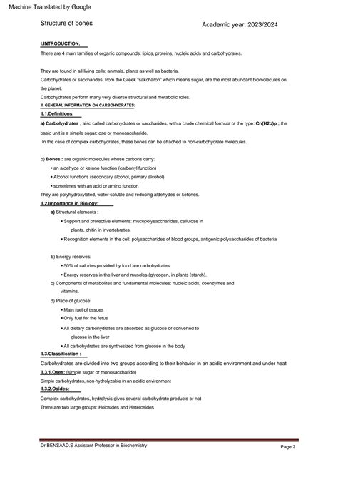 Solution Structure Des Oses Bone Structre Biochime Medcine Pharmacy