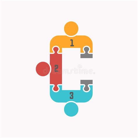 Collaborative Achievement Icon Logo Stylized Figures On Interlocking