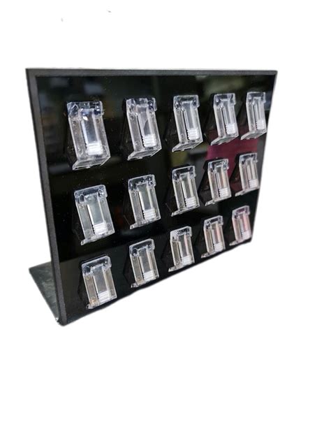 Jo 6634 Exhibidor Acrilico Negro Para 15 Anillos