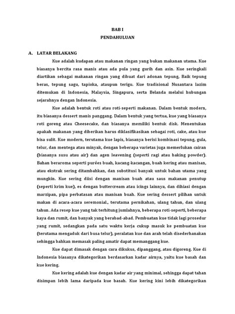 Makalah Cara Membuat Kue Jajan Pdf